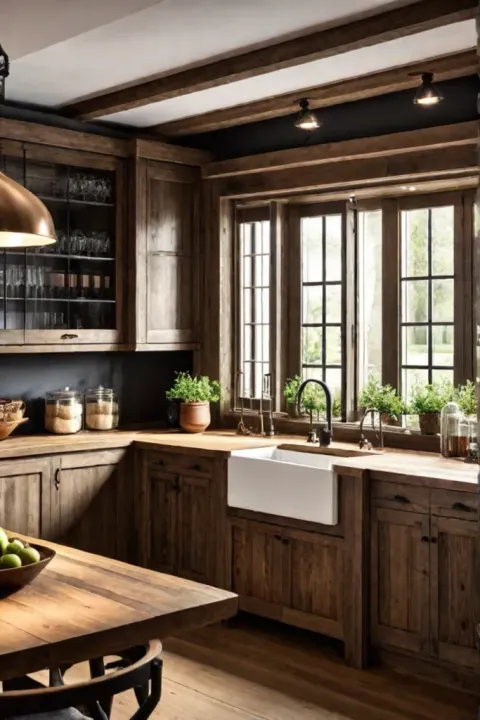 8 Enchanting Rustic Kitchen Cabinet Ideas to Transform Your Space ...