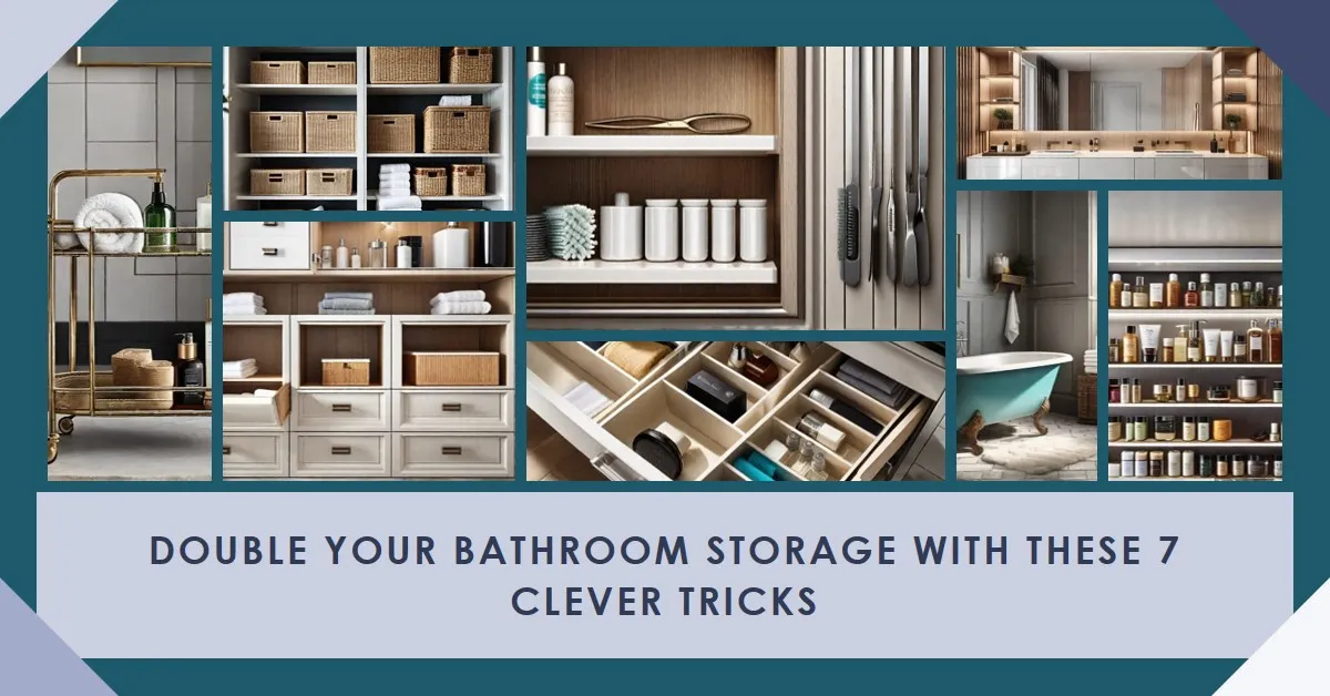 7 Clever Tricks to Double Bathroom Storage - Home Decor Hero